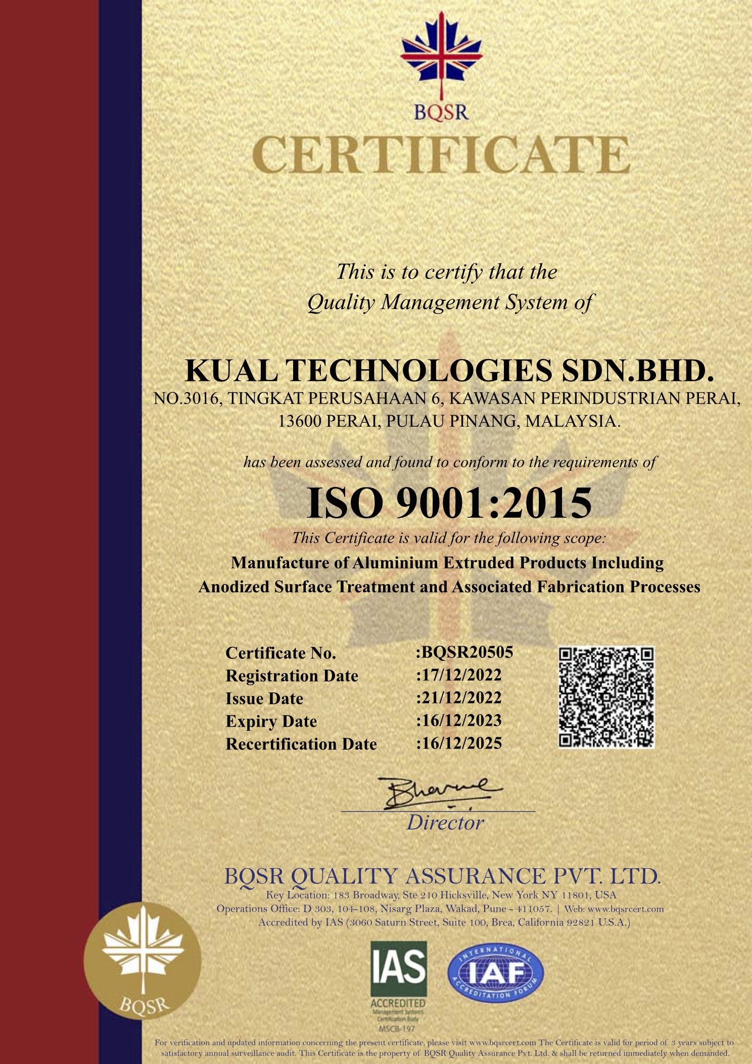 Quality – Kual Technologies Sdn. Bhd.