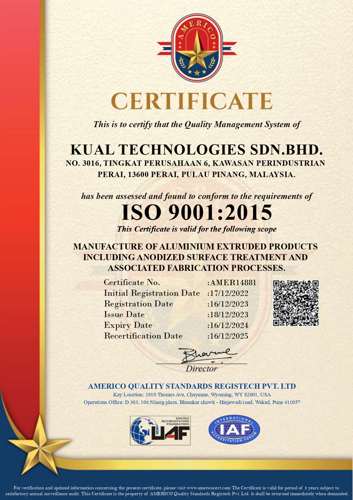 Quality – Kual Technologies Sdn. Bhd.